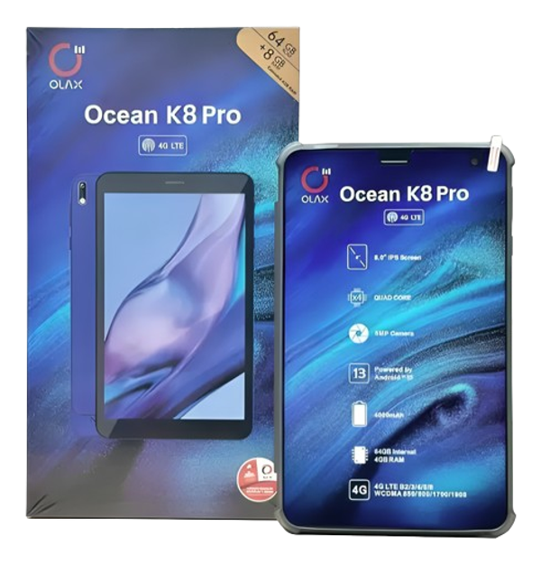 Tablet Ocean K8 Negro 4/64GB Olax | Menor o Igual.com