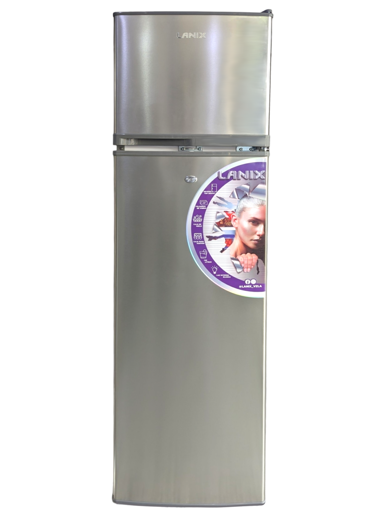 Nevera Plateada LANIX 168LTS | Menor o Igual.com